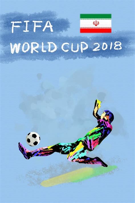イランサッカーワールドカップ2018 Fifa アスリート プレイヤーイラスト画像、pngフリー 素材の、ロイヤリティフリー