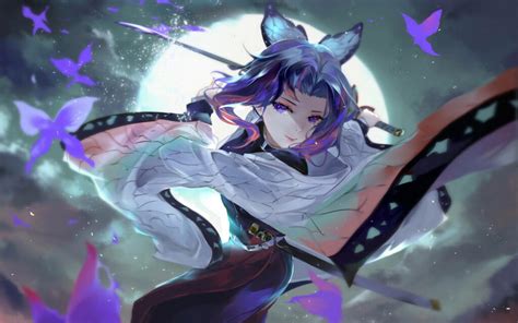 Vector Art Shinobu Kocho Wallpaper Background Free Download