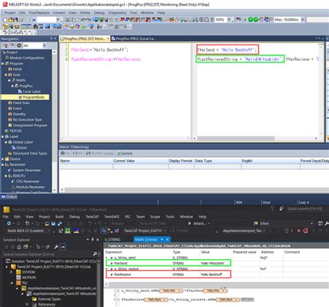 Application Example 2 Transferring Character Strings