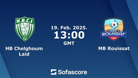 Hb Chelghoum Laid Vs Mb Rouissat Live Score H2h And Lineups Sofascore