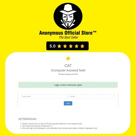 Jual Source Code Aplikasi Ujian Online Cat Cpns Berbasis Web Premium