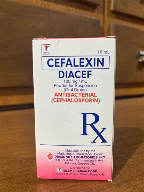Cefalexin Diacef 100mg Ml 10ml Oral Drops Meds For All