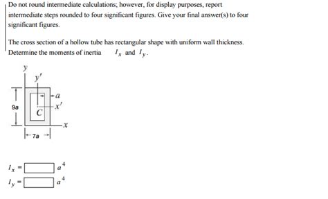 solved do not round intermediate calculations however for