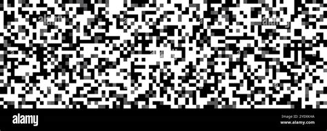 Qr Code Seamless Background With Square Pixel Irregular Texture