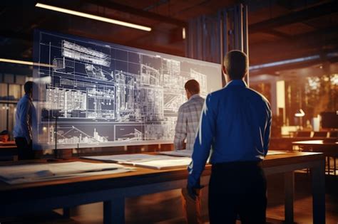 Premium Photo Engineers And Architects Collaborating On Generative Ai