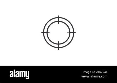 Animated Central Issue Linear Icon Searching Solution For Main Problem