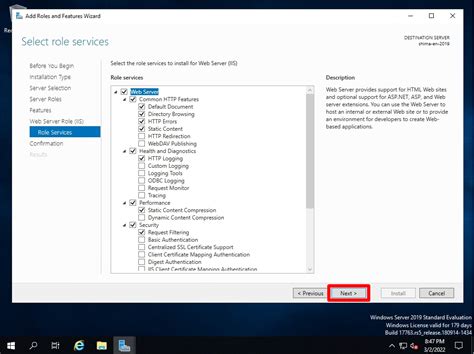 Windows Server 2019：web Server Iis Building Procedure Using Role And