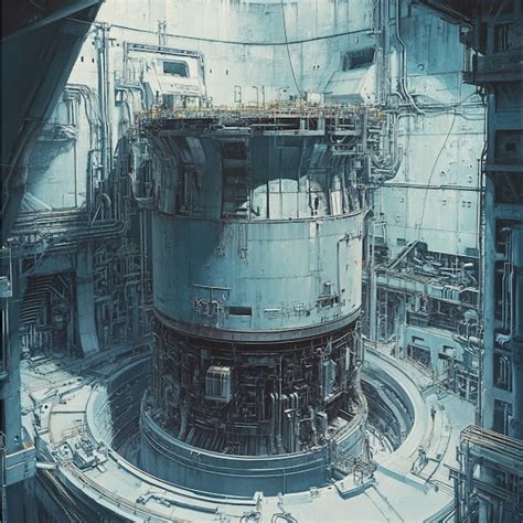 Reactor Vessel And Containment Structure In A Nuclear Plant Premium