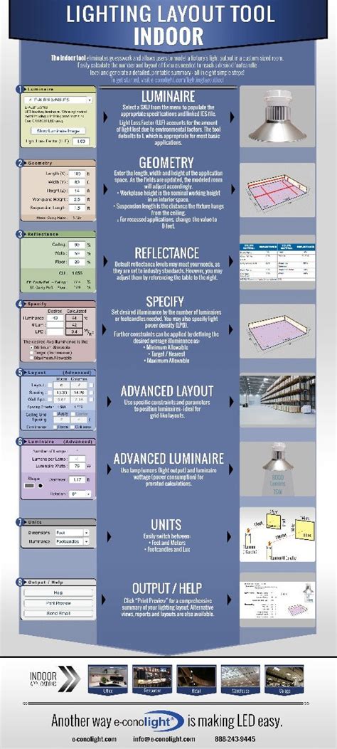 E Conolight Lighting Layout Tool