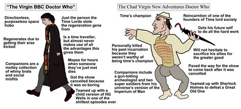 Virgin Bbc Doctor Vs Chad Virgin New Adventures Doctor Rdoctorwhumour