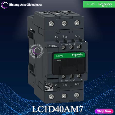 Jual Kontaktor 3p 40a Schneider Lc1d40am7 220v Original Kontaktor 3
