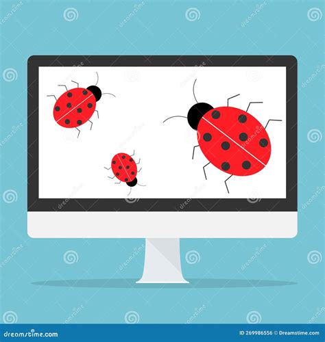 computer bug concept stock vector illustration of disk 269986556