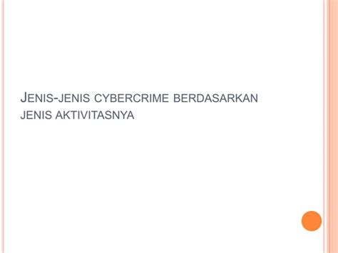Cybercrime Ppt Ppt