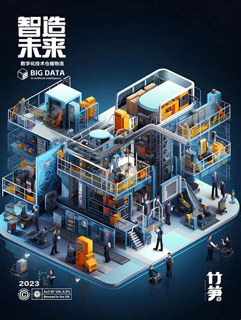 【aigc】运用技巧ai赋能b端设计智慧物流仓储 数字设计赋能数字化物流仓储建设，通过先进技术和智能系统优化仓储布局与流程。自动化设备、物联网