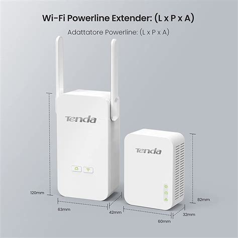 Kit Powerline Wifi Con Extender Fino A 1000 Mbps Securtop