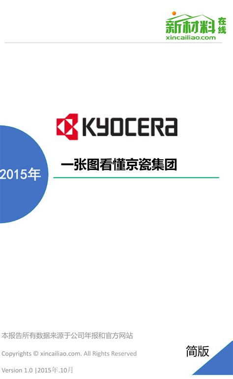 一张图看懂京瓷集团