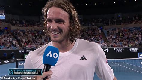 Stefanos Tsitsipas Tries His Hand At Local Slang At The Australian Open