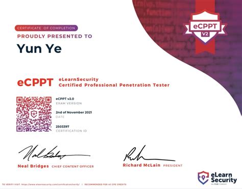 Really Happy To Get This Elearnsecurity Certified Professional