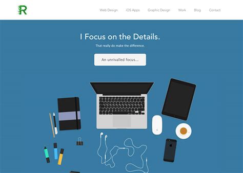 Flat Web Design Inspiration Kesato Blog
