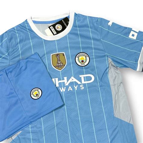 ชุดฟุตบบอล แมนซิตี้ รุ่นใหม่ลา่าสุด 2024 25 ชุดผู้ใหญ่ ไซส์ M L Xl เสื้อพร้อมกางเกง
