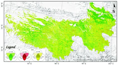 Spatial Patterns Of Long Term Correlation Comparison Calculated By Lai
