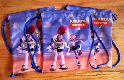 10 Morralitos Dulcero Personalizados Toy Story Woody Buzz 20000