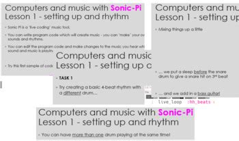 Sonic Pi Music On Computers By Comp Sci And IT For Teachers TpT