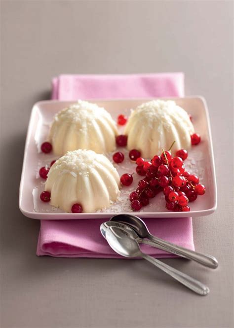 Recette panna cotta à la noix de coco Marie Claire