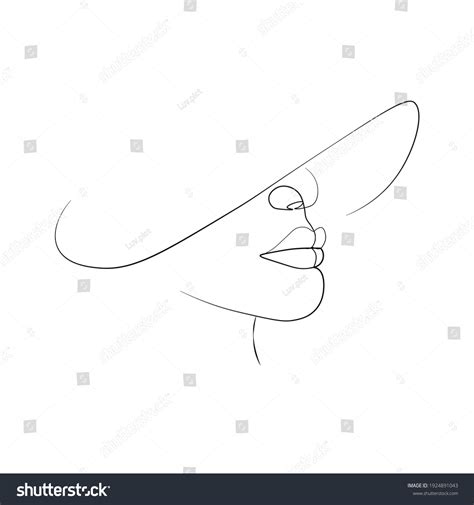 Minimalist Art Beauty Logo Design Woman Stock Vector Royalty Free
