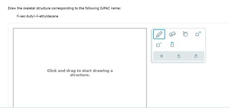 solved draw the skeletal structure corresponding to the
