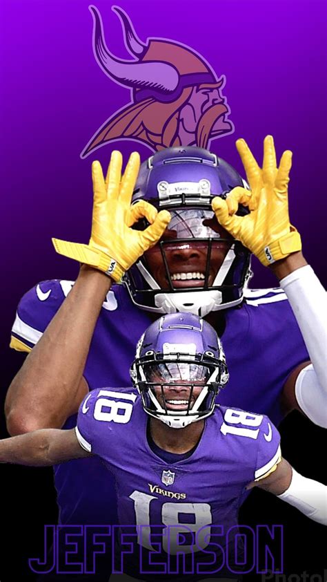 Justin Jefferson Griddy Football Wallpaper Nfl Vikings Jefferson