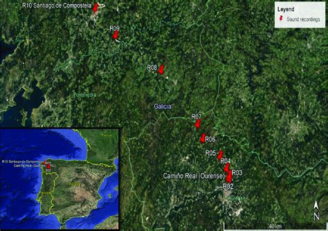 location of recordings source own elaboration download scientific