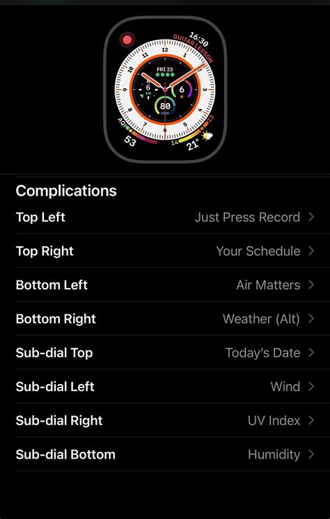 Recommended Complications For Apple Watch Ultra R AppleWatch