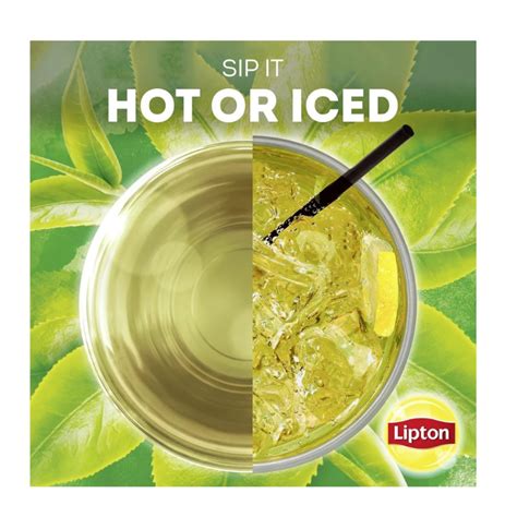 Lipton Decaffeinated Green Tea Refreshing And Pure 20 Tea Bags