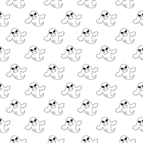 Diseño De Patrones Sin Fisuras De Halloween Ilustración De Fondo Plano