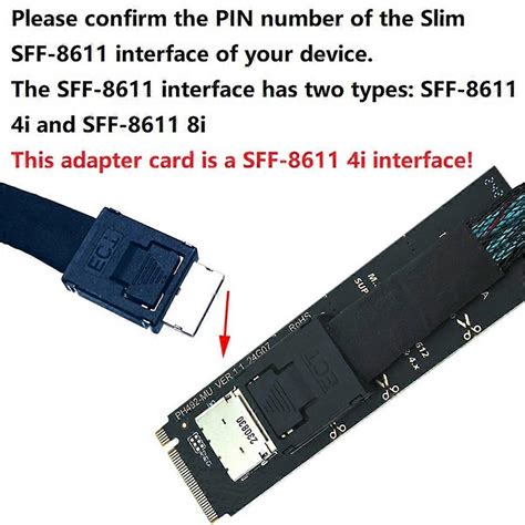 M2 Nvme Pcie To Oculink Female Dock Sff 8612 Adapter M2 Mkey Nvme To