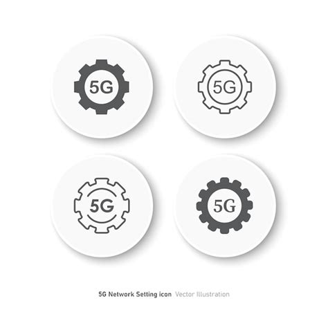 Premium Vector 5g Network Setting Icon Design 5g Signal Symbol Vector