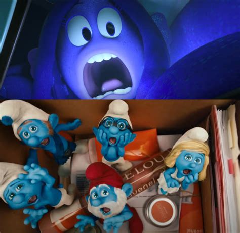Ruby Gillman And Live Action Smurfs Screaming By Wheresmyblocks On