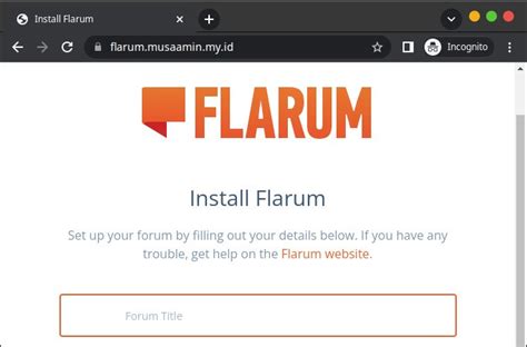 Install Flarum Forum Di Ubuntu 20 04 Linux Open Source