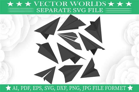 Paper Airplane Svg Paper Air Svg Graphic Objects ~ Creative Market