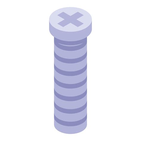 Screw Icon Isometric Style 15870838 Vector Art At Vecteezy
