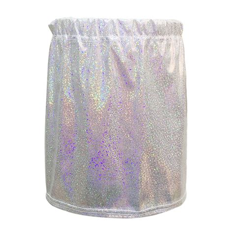 Gzea A Line Skirts Women Ladies Dance Performance Skirt Sequins Fine