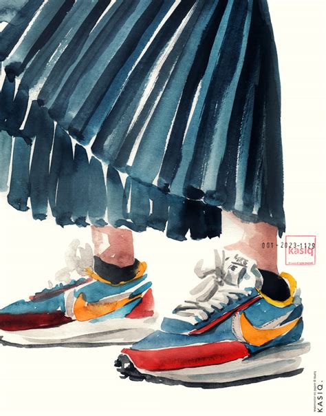Nike Ld Waffle Sacai Blue Multi On Behance