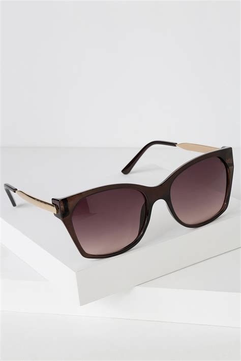 Chic Black Sunglasses Square Sunglasses Geometric Sunglasses Lulus