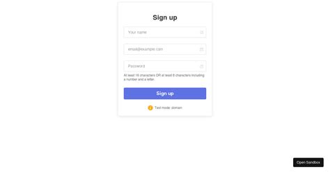 Userfront React Example Forked Codesandbox