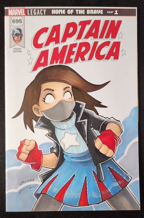 Captain America Arielle Agbayani By Chris Uminga On America 695 Blank
