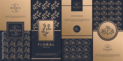 Luxury Logo And Gold Packaging Design Nature Luxury Lotus Wellness