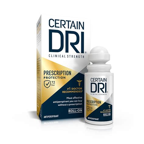 Certain Dri Prescription Strength Clinical Antiperspirant Roll On