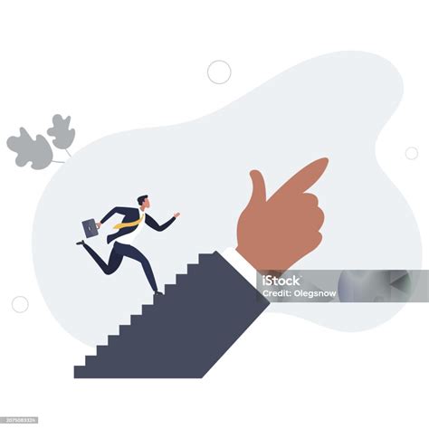 성공 단계 리더십 또는 경력 경로 성장 방향 동기 부여 및 성장 및 성공에 대한 결단력 목표 Conceptflat 벡터 일러스트