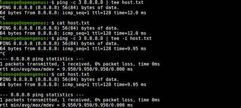 Tee Command In Linux
